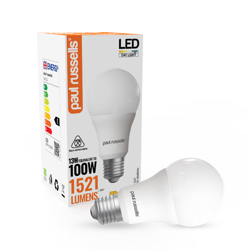 LED GLS 13W=100W Day Light ES E27 Edison Screw Bulbs – paul russells