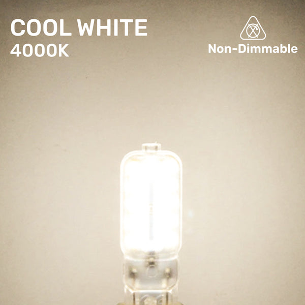LED G9 Capsule 2.2W=20W 2 Pin Cool White 4000K Non-Dimmable Light Bulb ...